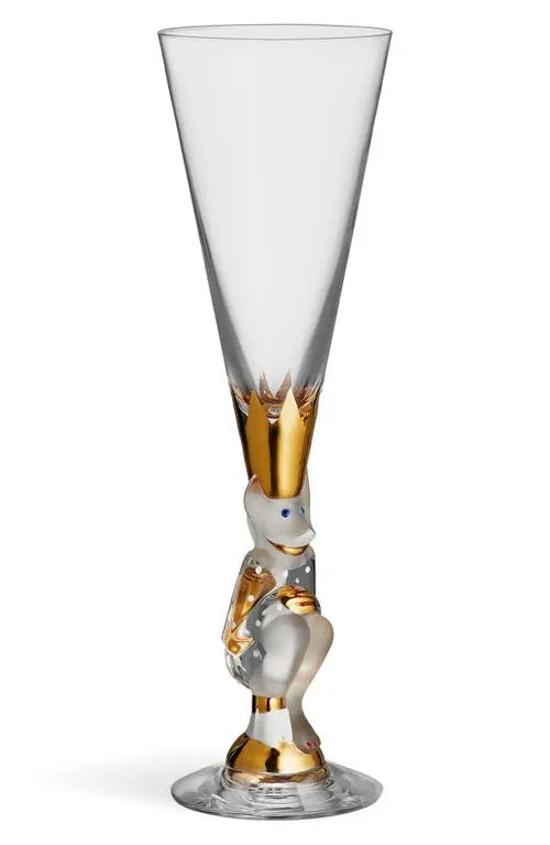 ORREFORS Sparkling Devil Champagne Flute - Clear