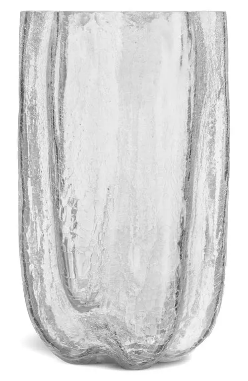 KOSTA BODA Crackle Extralarge Vase - Clear