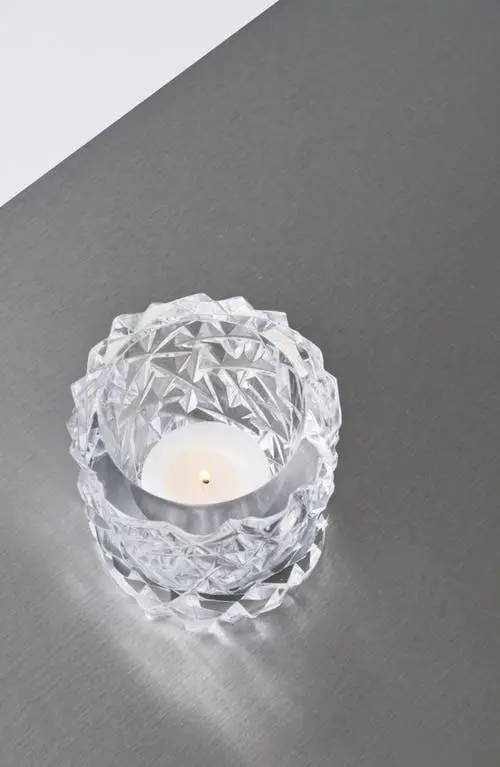 ORREFORS Carat Medium Crystal Candleholder