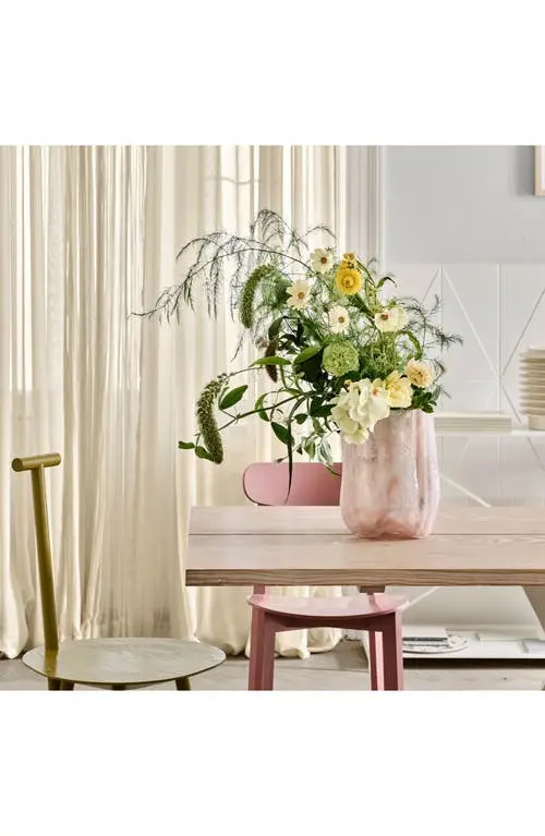 KOSTA BODA Crackle Tall Vase - Pink