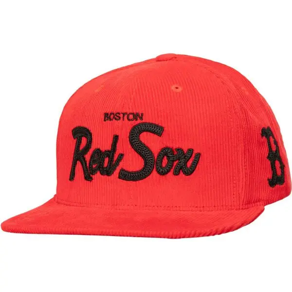 Mitchell & Ness Boston Sox Corduroy Snapback Hat
