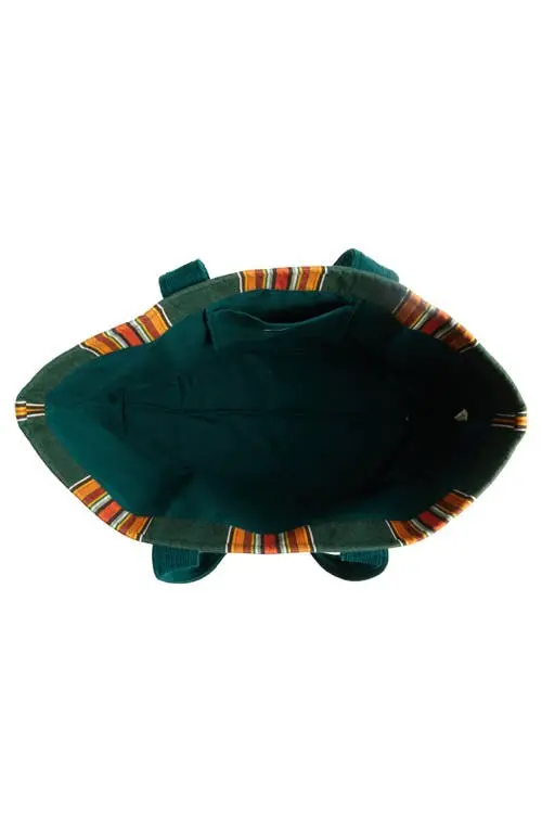 BODE Parakeet Stripe Canvas & Corduroy Tote