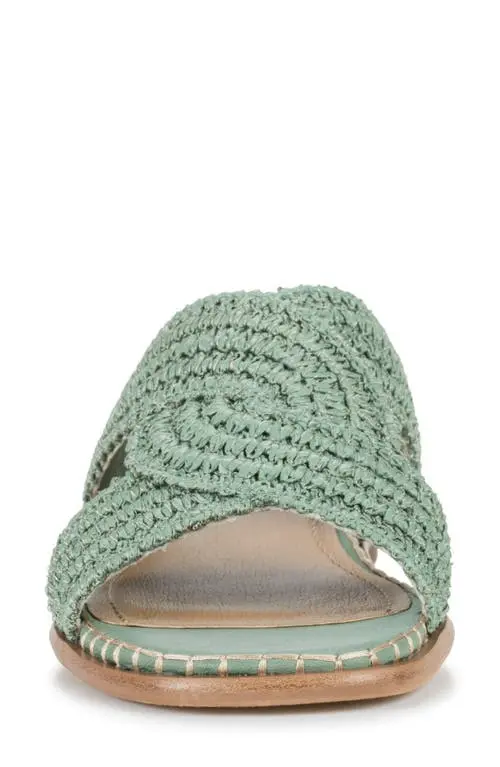 BARETRAPS Navene Woven Raffia Slide Sandal - Sage