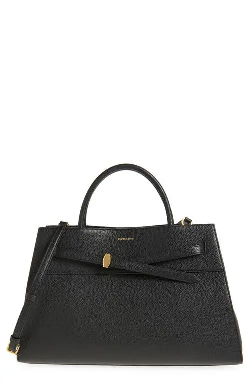 Veronica Beard Large Dash Leather Tote - Black