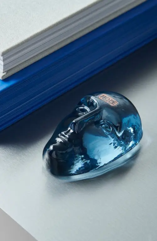 KOSTA BODA Companion Hope Glass Mask Sculpture