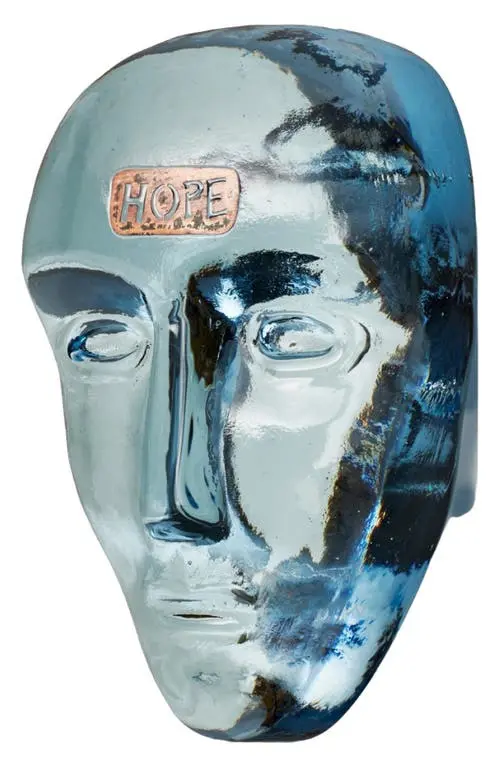 KOSTA BODA Companion Hope Glass Mask Sculpture