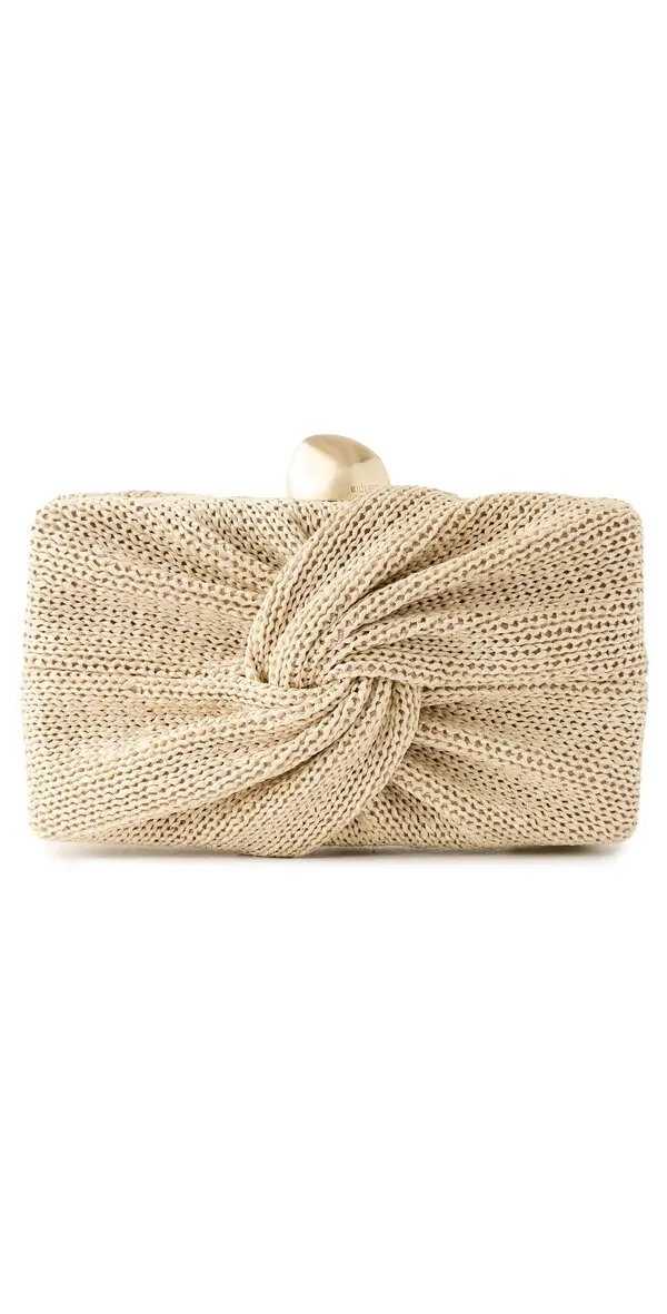 Cult Gaia Lisse Straw Clutch