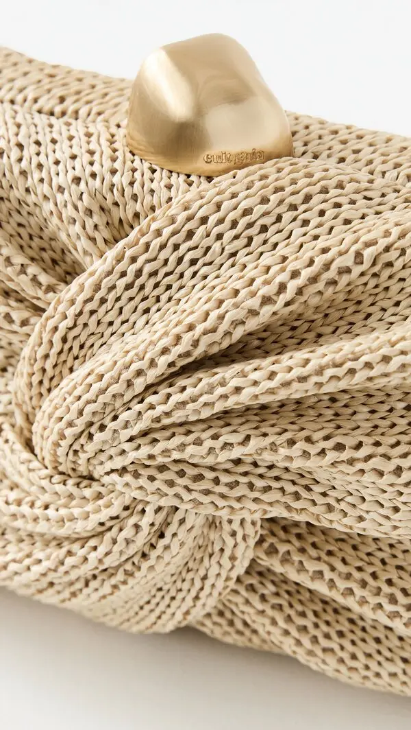 Cult Gaia Lisse Straw Clutch