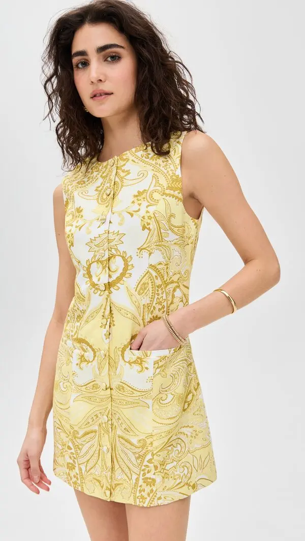 Hemant & Nandita Paisley Mini Dress