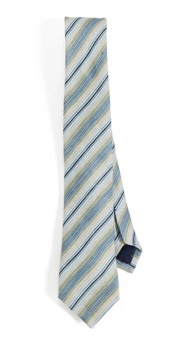 Paul Smith Stripe Mix Neck Tie - Indigo