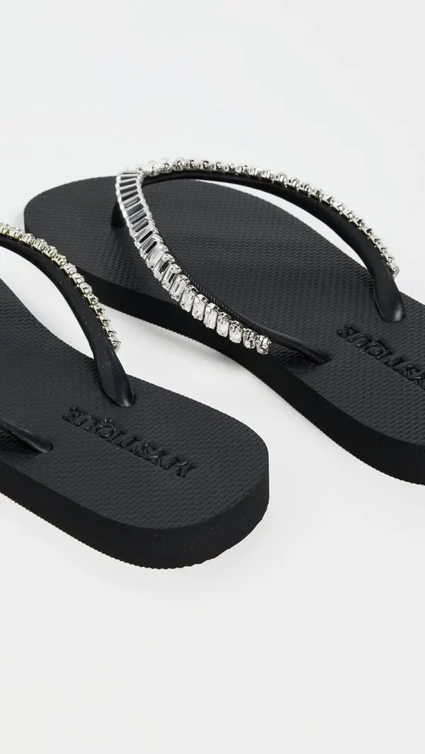 Mystique Crystal Embellished Flip Flops