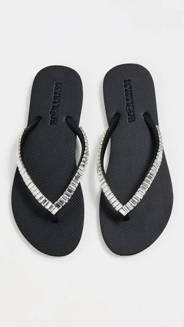 Mystique Crystal Embellished Flip Flops