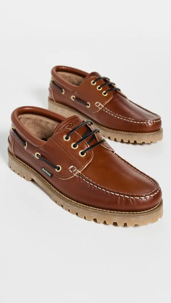 Barbour Deck Boat Shoes - Tan