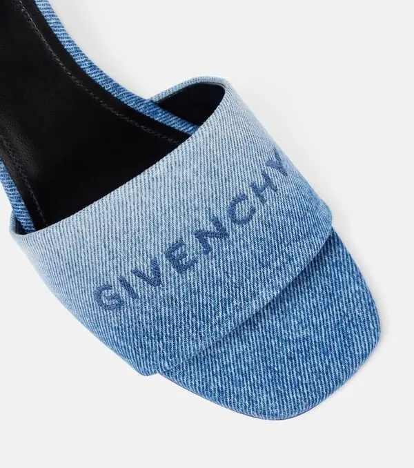Givenchy Logo Denim Mules