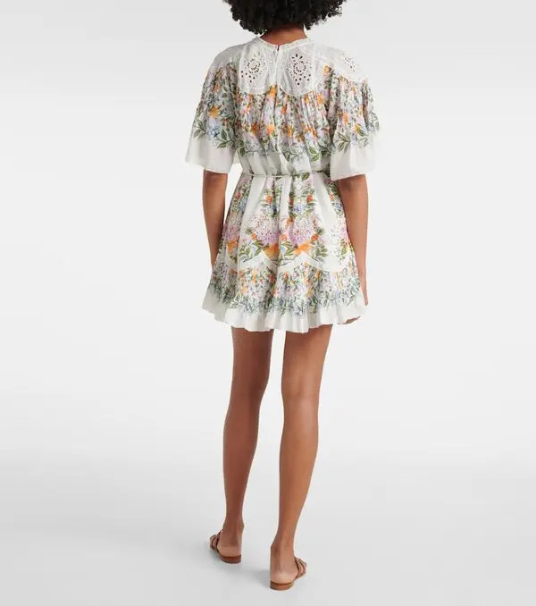 farm rio sweet bloom mini dress FARM Rio Sweet Bloom Bouquet Mini Dress