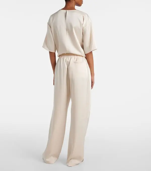 LESET Barb Pleated High-rise Pants