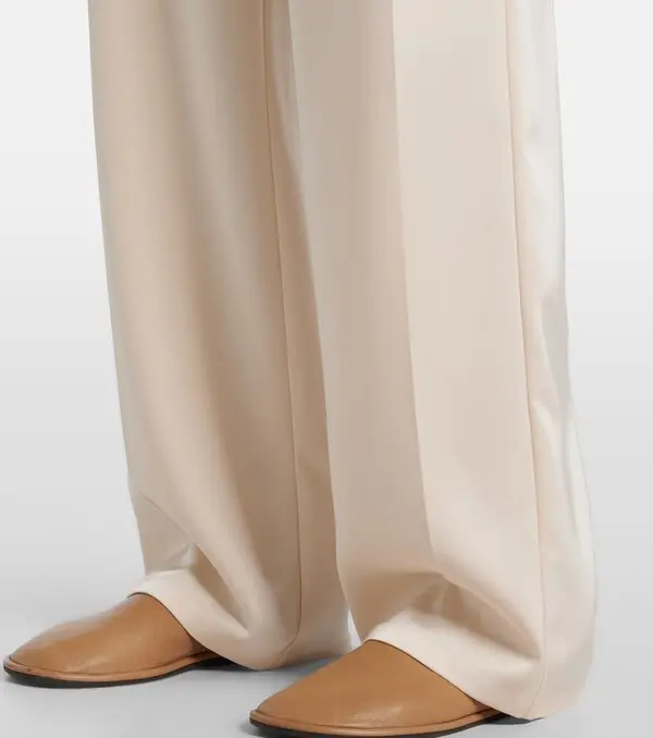 LESET Barb Pleated High-rise Pants