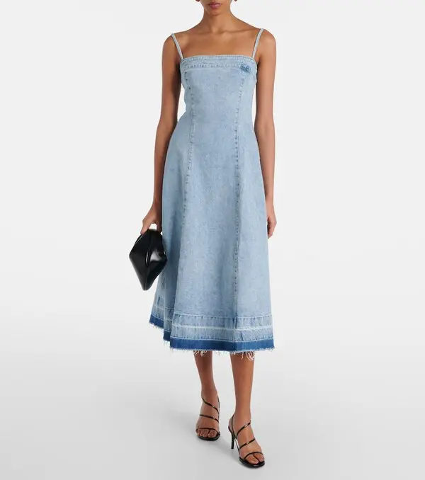 Simkhai Clarissa Denim Midi Dress