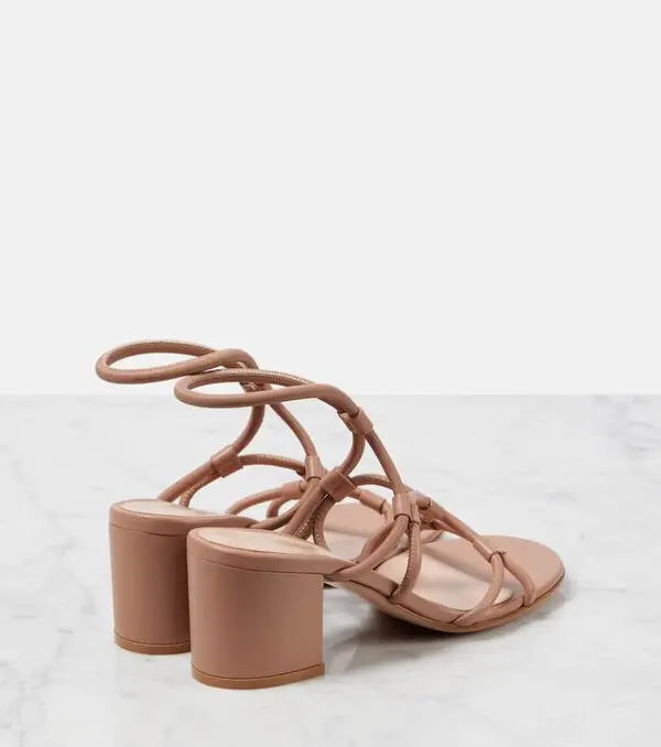 GIANVITO ROSSI Cage 60 Leather Sandals