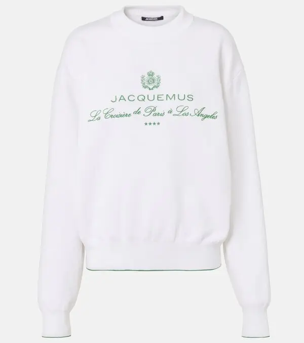 Jacquemus Vince Embroidered Sweatshirt - White
