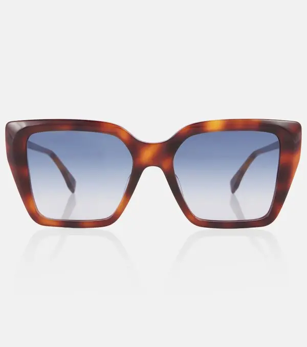 Fendi Ff Diamonds Cat-eye Sunglasses - Brown