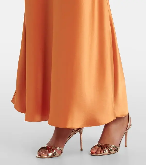 Galvan Provence Satin Slip Dress - Gold