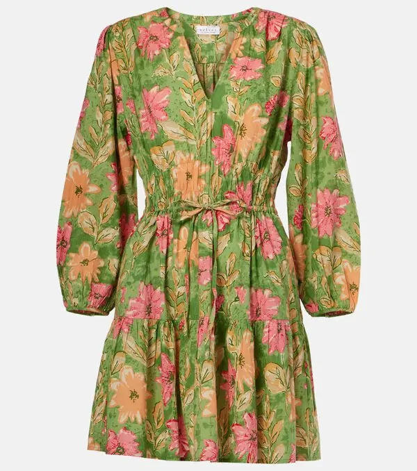 Velvet By Graham & Spencer Floral Cotton Mini Dress - Multicoloured