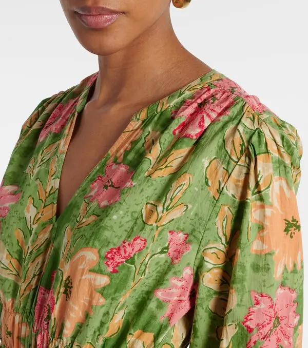 Velvet By Graham & Spencer Floral Cotton Mini Dress