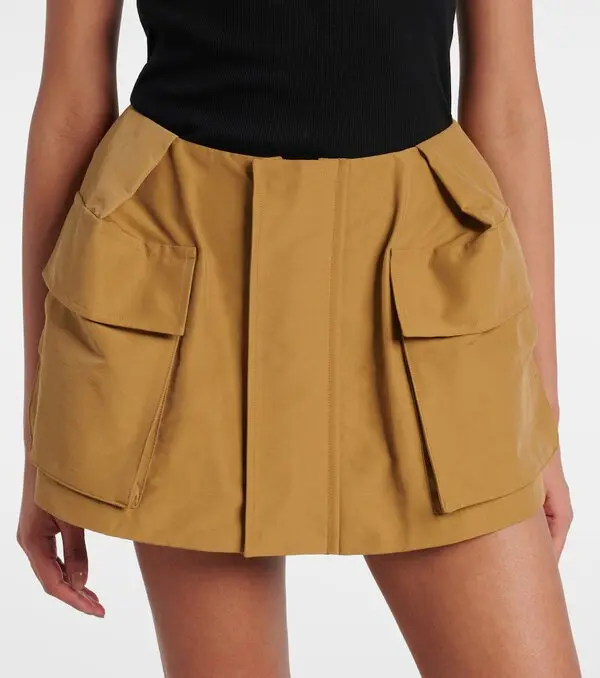 Sacai Cotton-blend Shorts - Beige