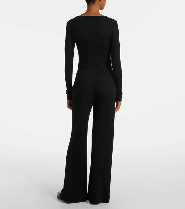 Velvet By Graham & Spencer Alemi Pointelle Straight Pants