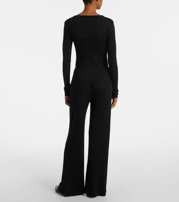 Velvet By Graham & Spencer Alemi Pointelle Straight Pants