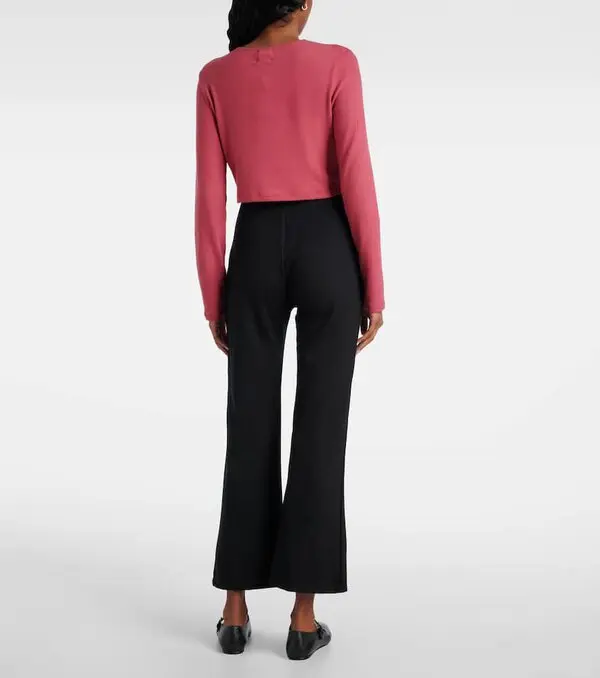 LESET Lauren Cropped Cardigan - Pink