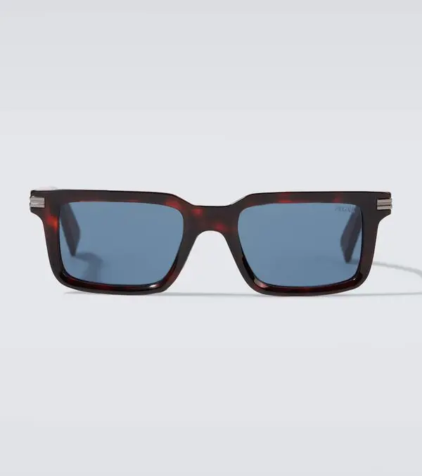 Zegna Rectangular Sunglasses - Brown