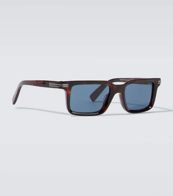 Zegna Rectangular Sunglasses - Brown