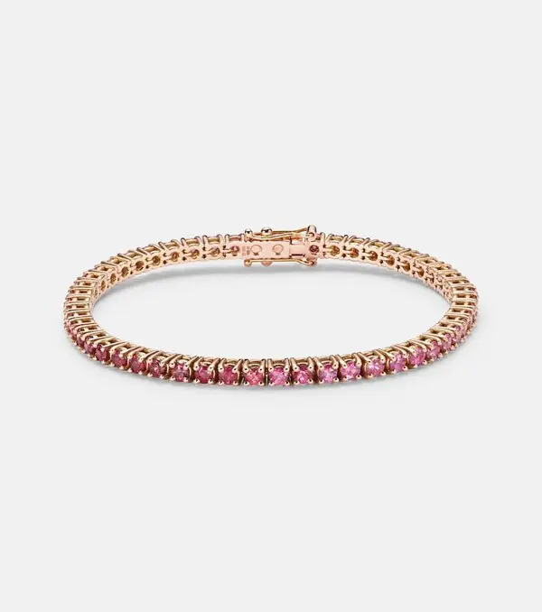 ROXANNE FIRST 14kt Rose Tennis Bracelet With Sapphires - Gold