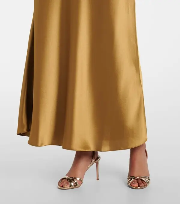 Galvan Provence Satin Slip Maxi Dress