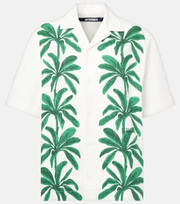 Jacquemus Jean Printed Cotton Shirt - White