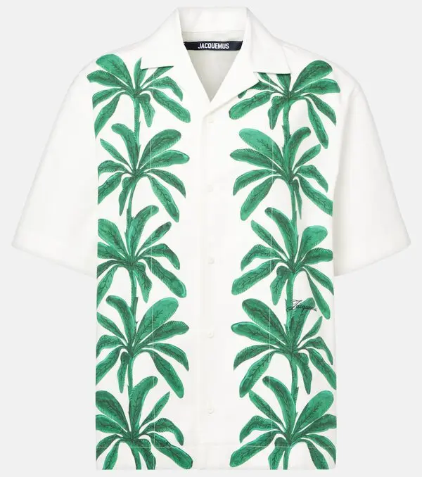 Jacquemus Jean Printed Cotton Shirt - White
