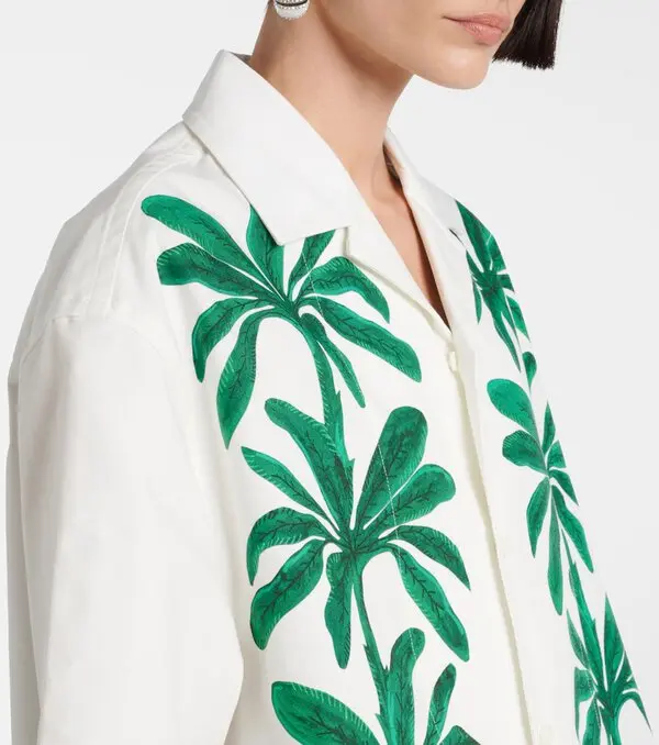 Jacquemus Jean Printed Cotton Shirt - White