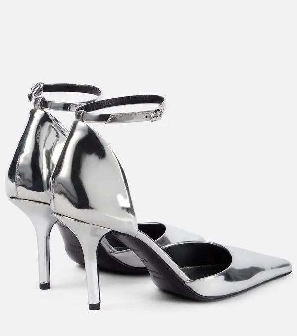 Proenza Schouler Slash 85 Mirrored Leather Pumps