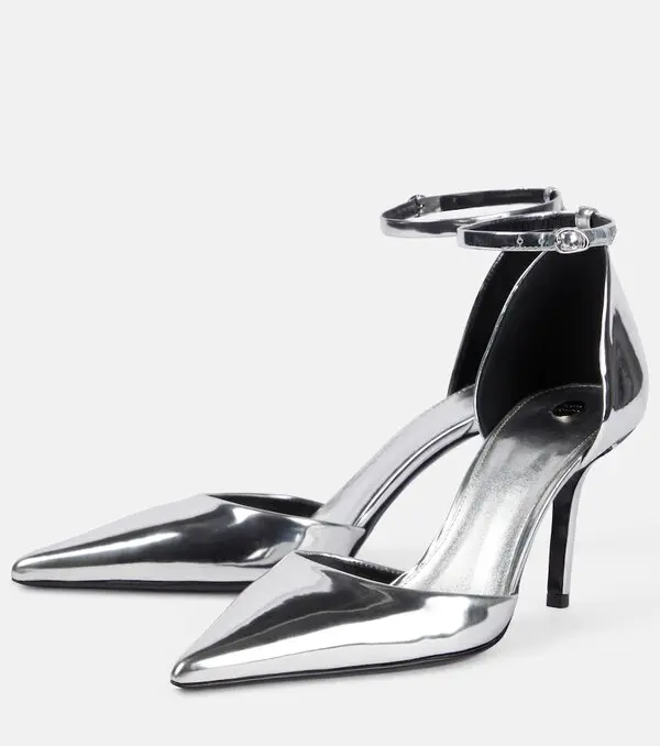 Proenza Schouler Slash 85 Mirrored Leather Pumps