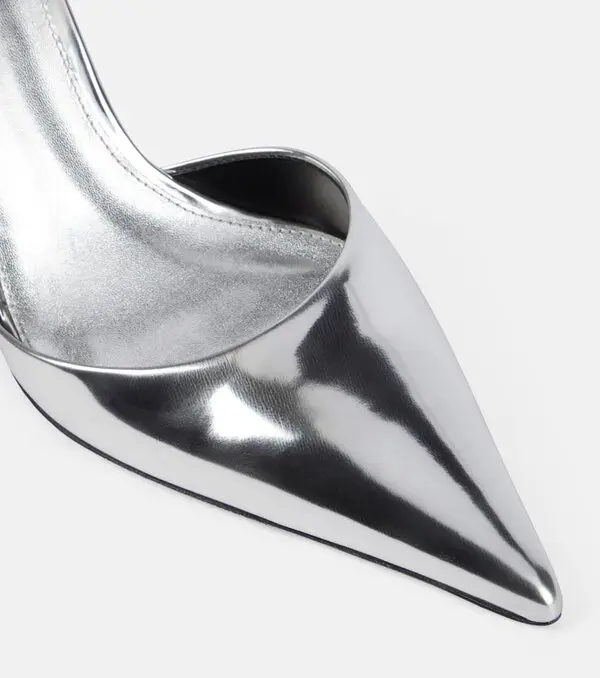 Proenza Schouler Slash 85 Mirrored Leather Pumps