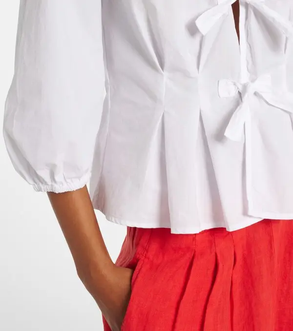 Velvet By Graham & Spencer Riri Cotton Poplin Blouse