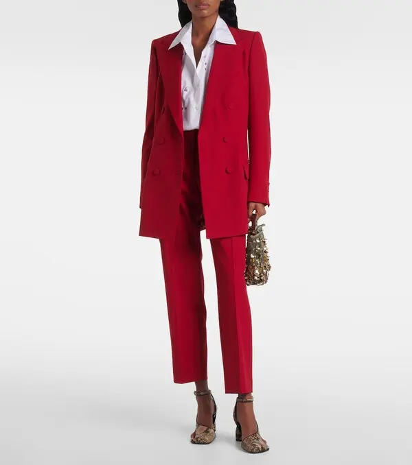 Dries Van Noten Wool Slim-fit Trousers