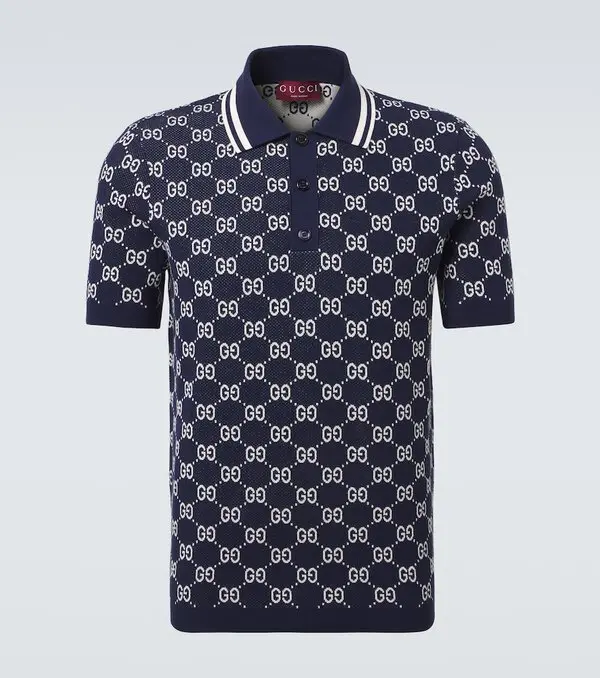 Gucci Cotton Polo Shirt - Blue