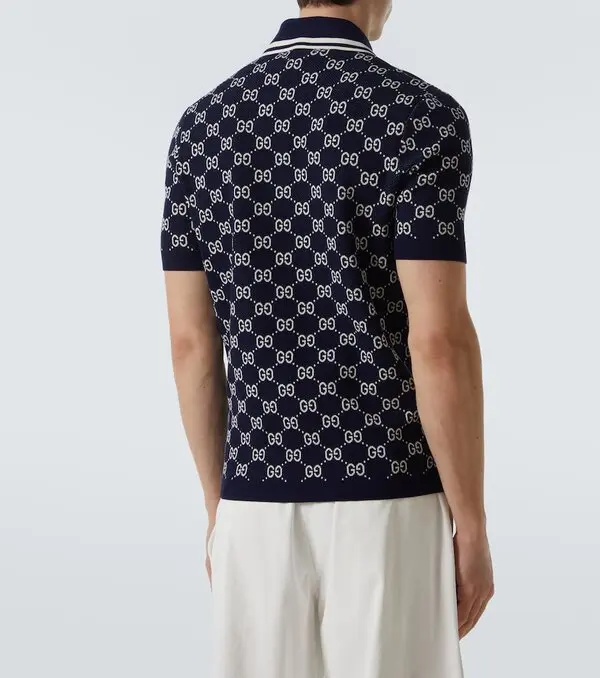 Gucci Cotton Polo Shirt - Blue