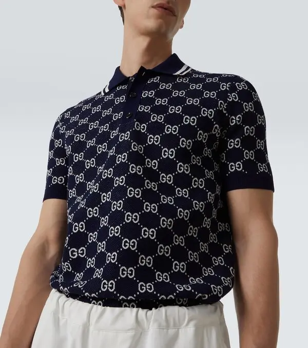 Gucci Cotton Polo Shirt - Blue