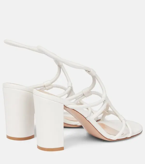 GIANVITO ROSSI Leather Cage 85 Sandals