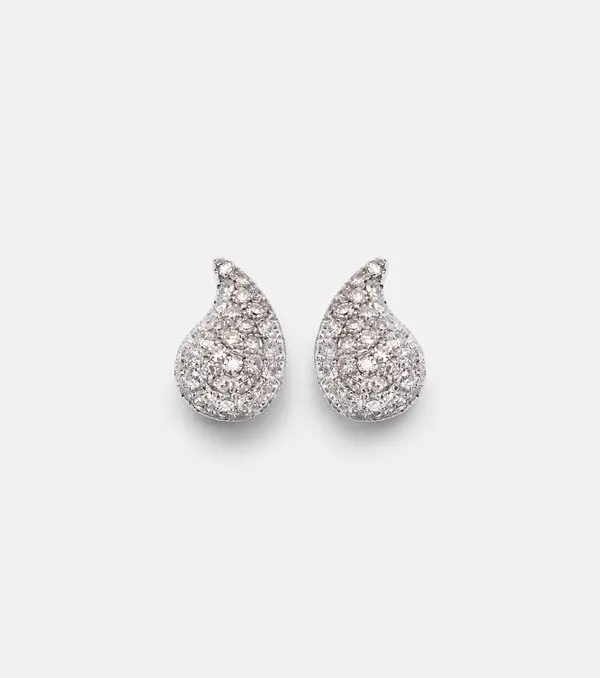 ROXANNE FIRST Happy Tears Diamond Stud Earrings - Silver