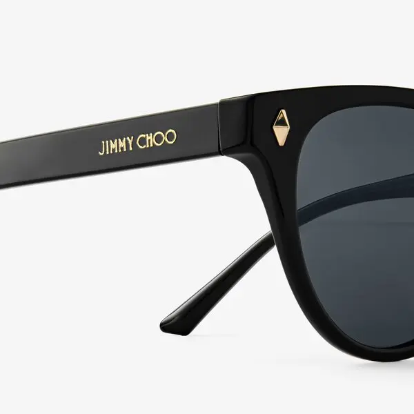 JIMMY CHOO Trace Pantos Sunglasses - Black